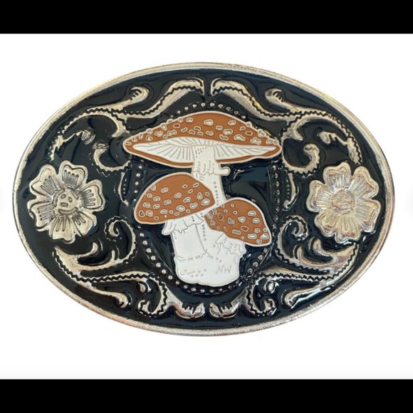 Accessories | Copy Mushroom Belt Buckle Funghi Orange Food Chef Forage ...